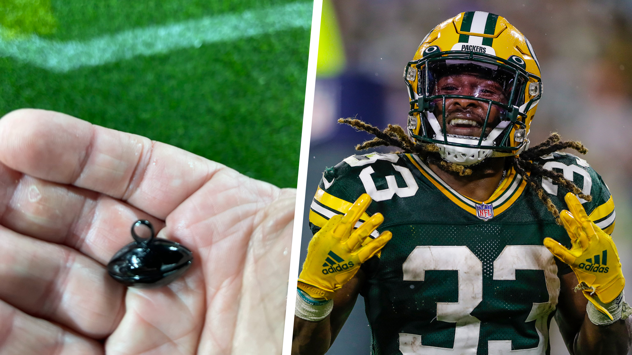 Aaron Jones recupera cenizas de su padre que perdió en el campo | Soy ...