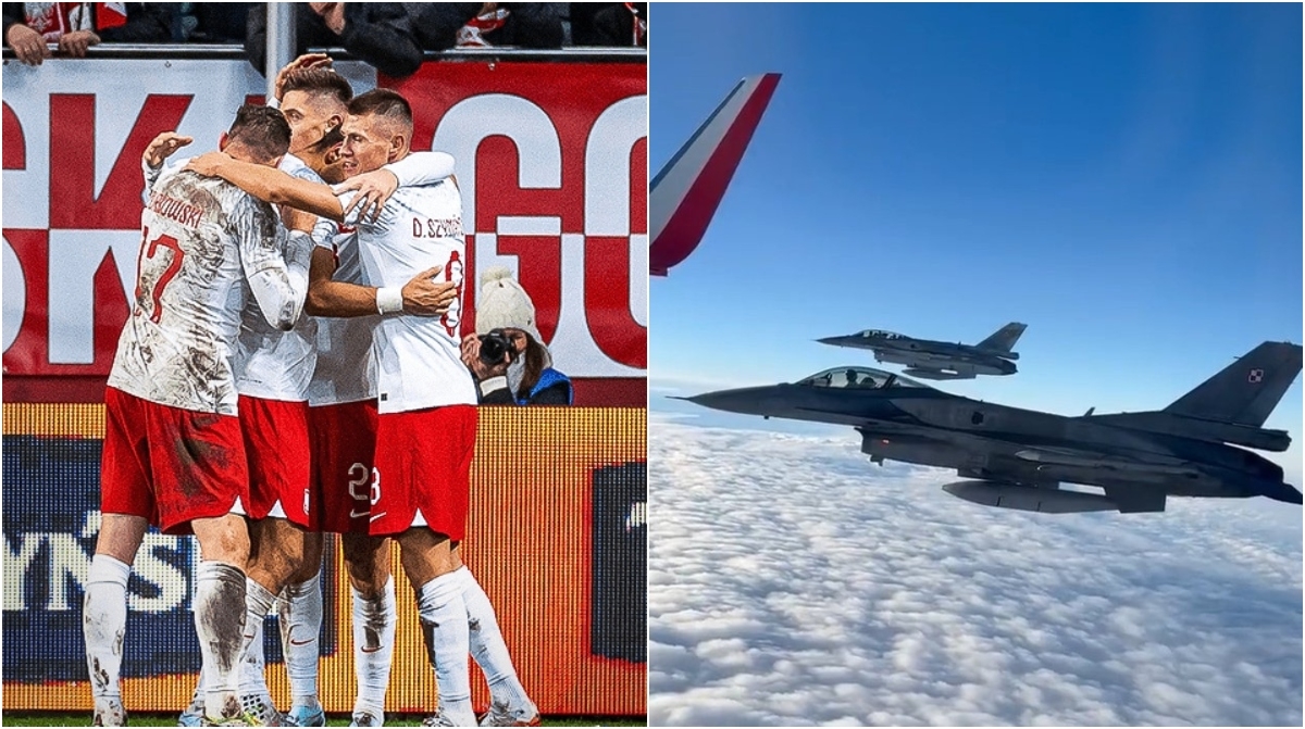 Video ¿qué Llevan Selección De Polonia Es Escoltada Por Aviones Militares En Viaje A Qatar