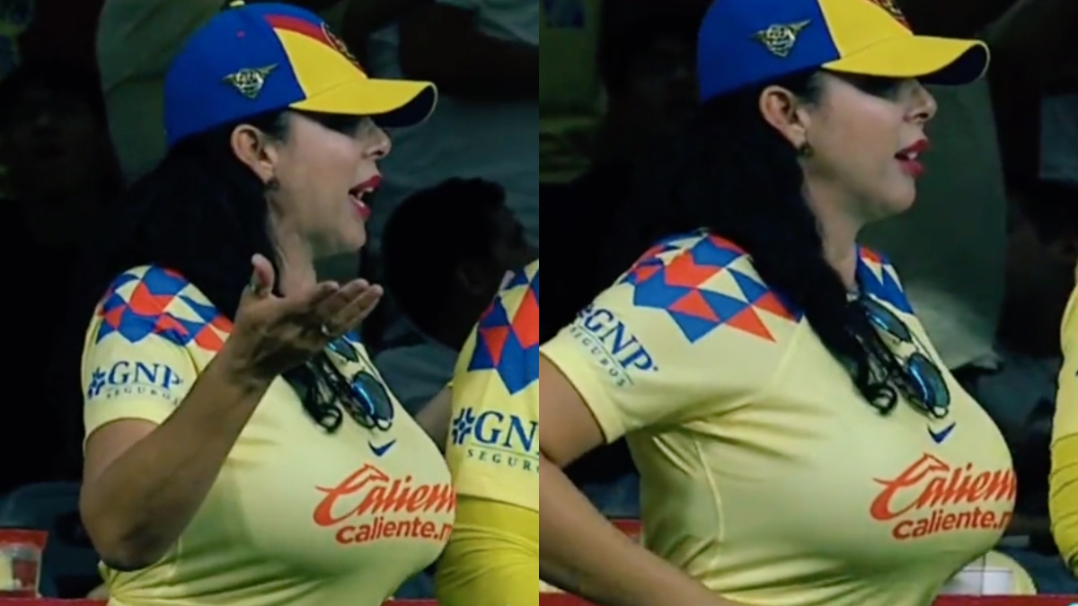Aficionada del América en el Azteca se vuelve viral; ya buscan su ...
