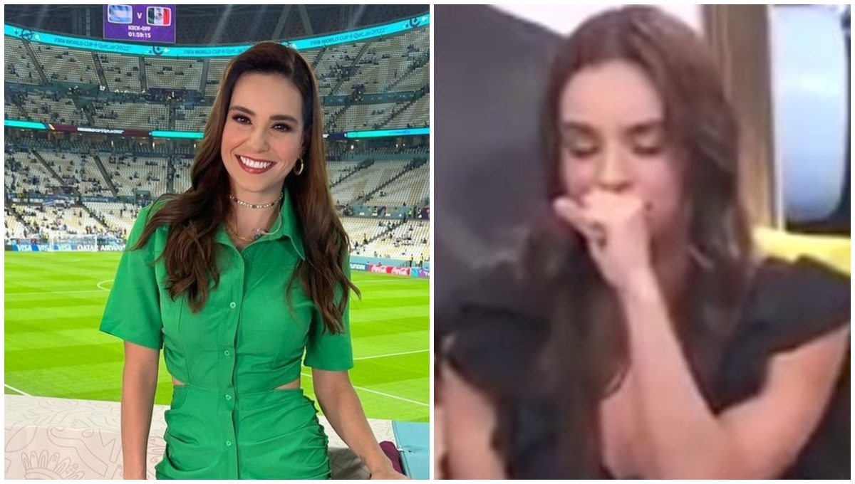 A Tania Rincón se le sale un gallo en vivo y las redes sociales ...