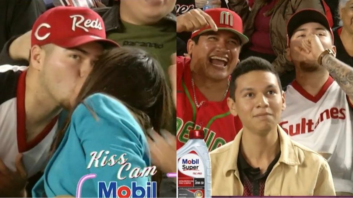 ¡La decepción! Mujer besa a otro hombre en la Kiss Cam y menosprecia a su amigo (video) | Soy ...