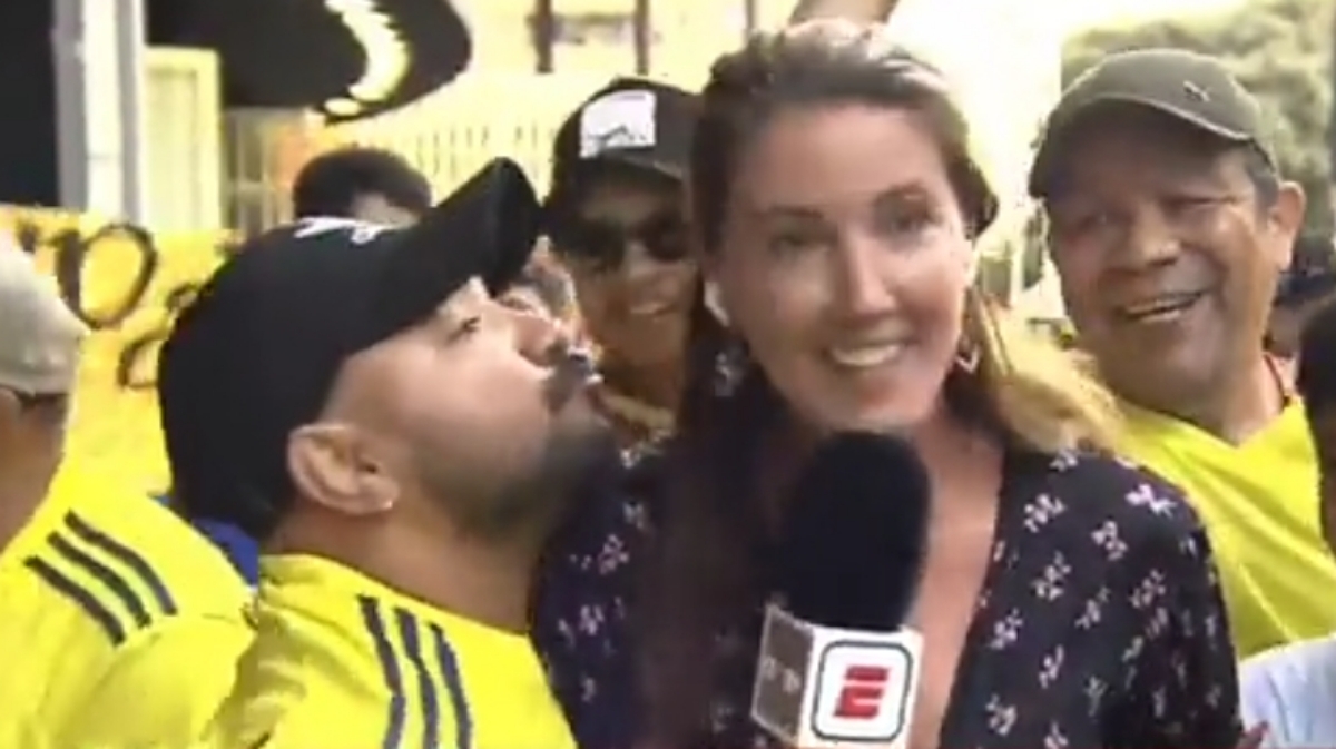 Famosa reportera de ESPN es acosada en transmisión en vivo (VIDEO ...